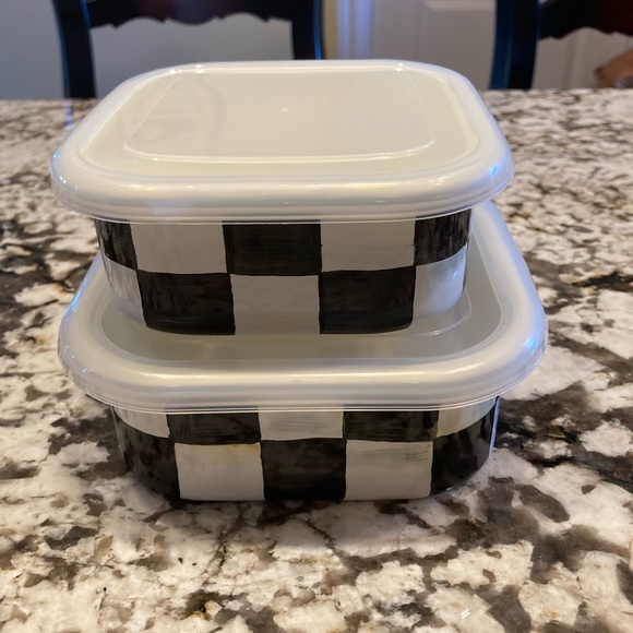 MacKenzie-Childs | Kitchen | Black White Checkered 6 X 2 Pattern One ...